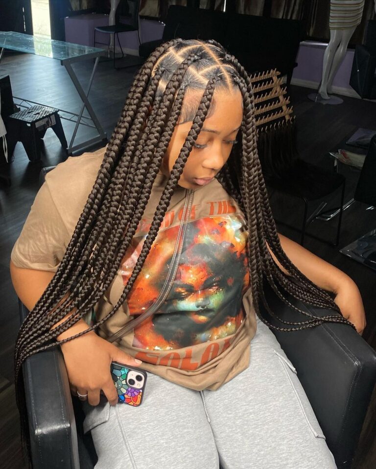 48 Ultra-Glossy Jumbo Box Braids That Make Your Style Pop – The Clean Style